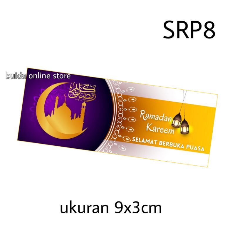 Jual Stiker Ramadan Kareem Panjang Label Selamat Menunaikan Ibadah ...