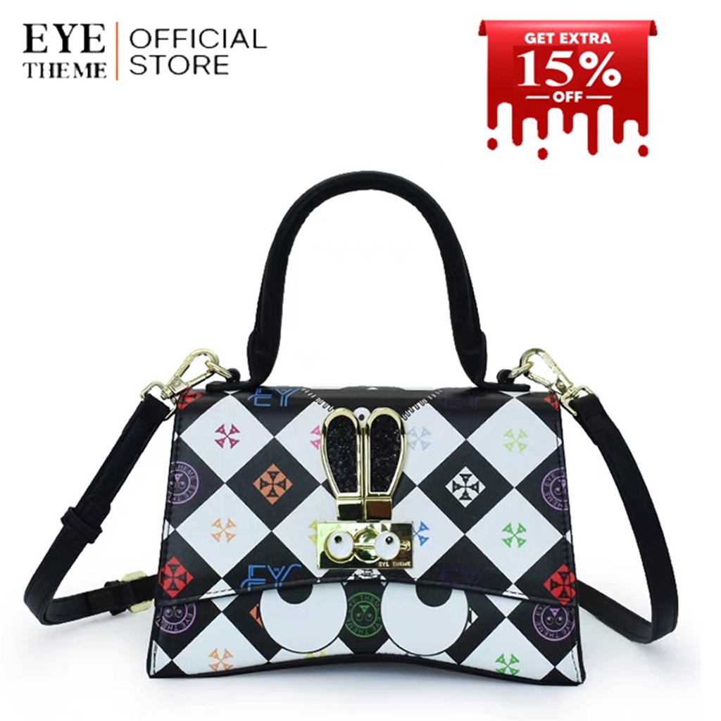 Jual EYE THEME ~ Tas Wanita Mindye Eye Theme printed Satchel Bag 9454 ...