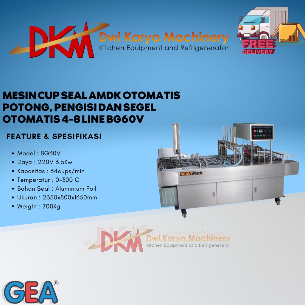 Jual Heavy Pack Mesin Cup Seal AMDK Otomatis Potong, Pengisi dan Segel ...