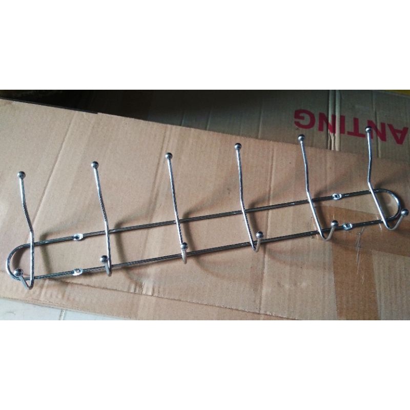 Jual Gantungan baju kapstok hanger dinding besi stainless 6 7 dan 8 ...