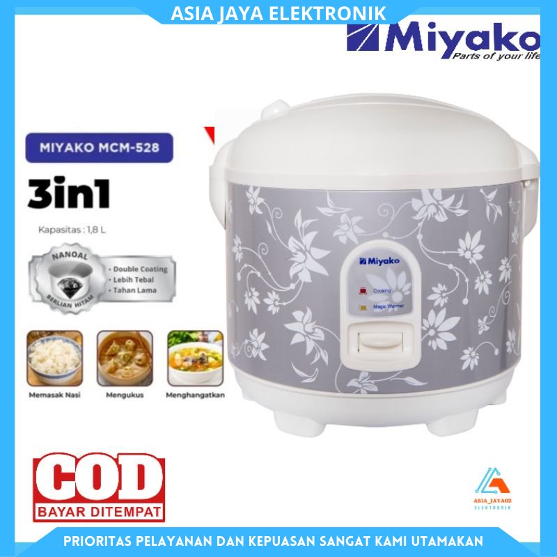 Jual MIYAKO Magicom 1.8 Liter MCM-528 | Shopee Indonesia
