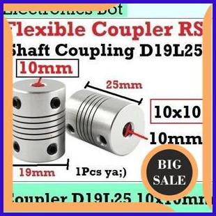 Jual onderdil Shaft Flexible Coupler RS 10mm D19 L25 CNC 10x10 Coupling ...