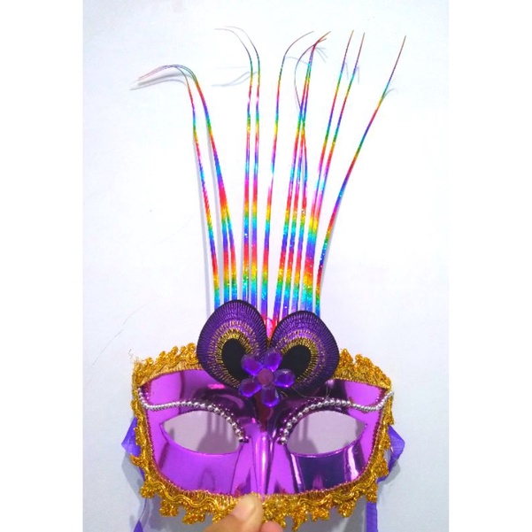 Jual Topeng Topper Merak (banyak warna)/ Topeng Pesta/ Masquerade ...