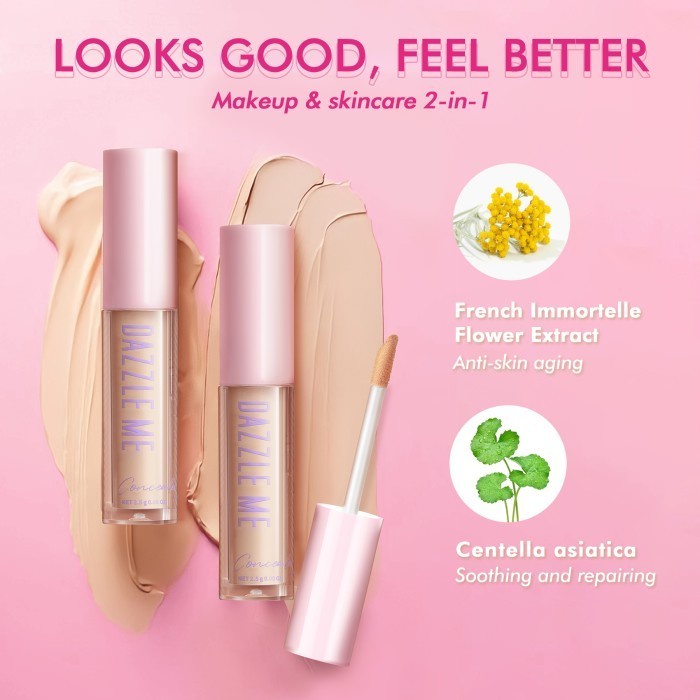 Jual DAZZLE ME Our Secret Cover Concealer Fast Coverage | Shopee Indonesia