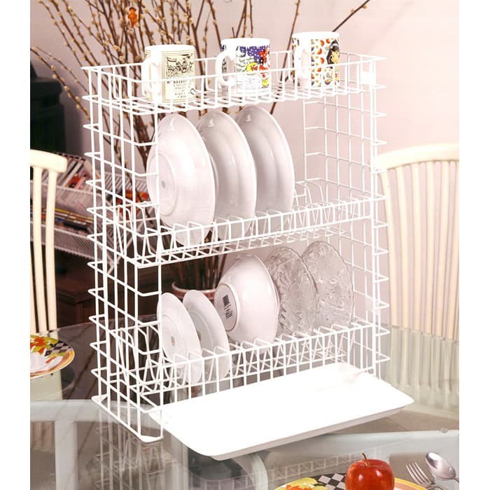 Jual [Rak ] Rak Piring Tarik 3 Susun + Tatakan Modelin Kitchen Set ...