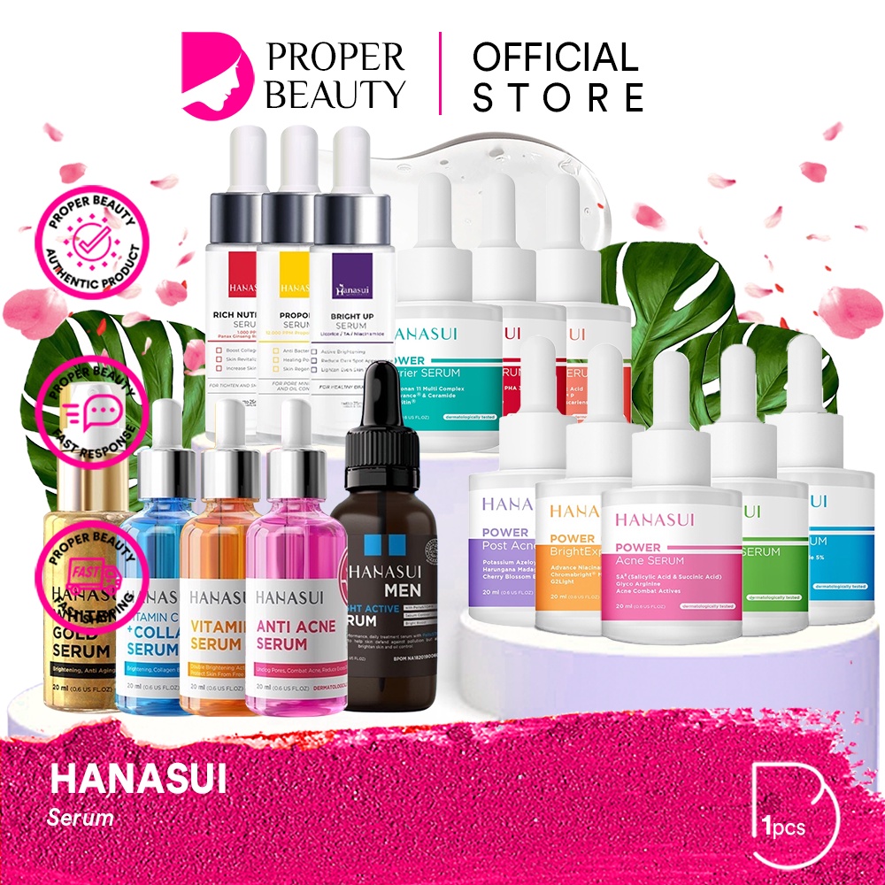 Jual HANASUI Serum Indonesia / Gentle Cleanser Power Essence Toner Day ...