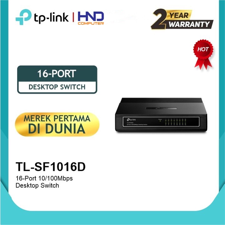 Jual Tp-link TL-SF1016 16-Port 10/100Mbps Rackmount Switch | Shopee ...