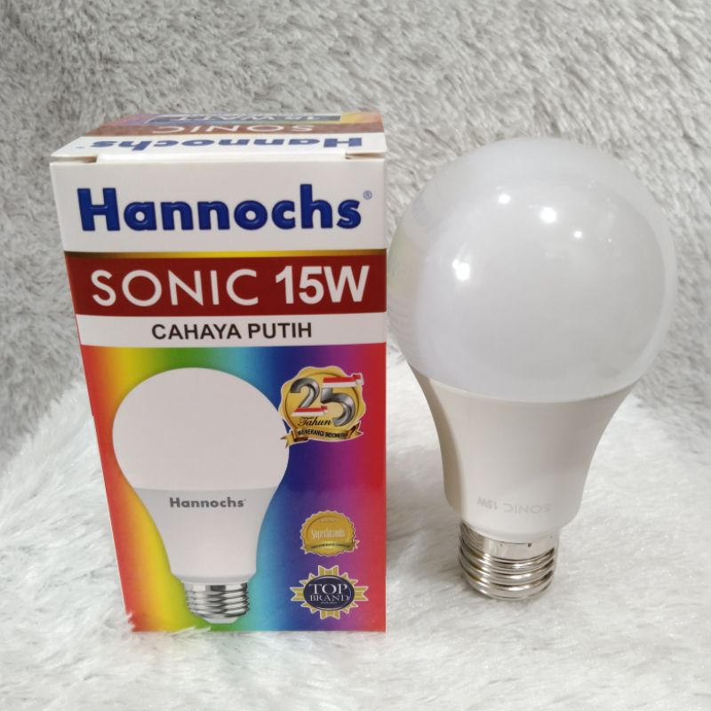 Jual Hannochs Sonic Bohlam Bola Lampu LED 15 Watt Cahaya Putih Bergaransi | Shopee Indonesia