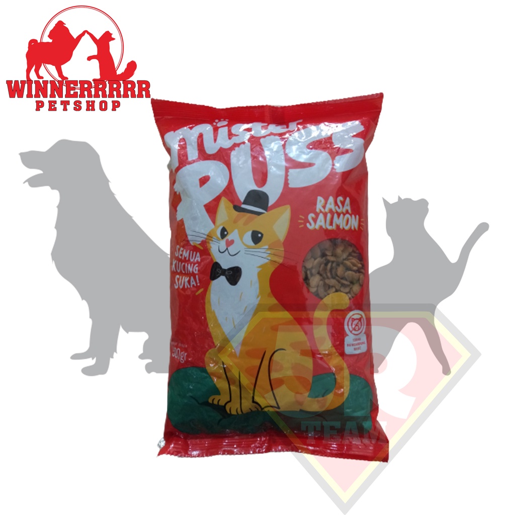Jual Mister Puss 500 g Makanan Kering Kucing/ Makanan Kucing Mister Pus ...