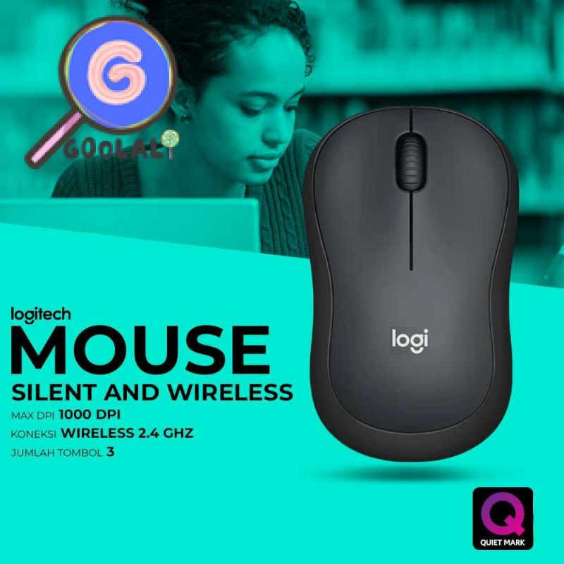 Jual Logitech Silent Plus Wireless Mouse | Shopee Indonesia