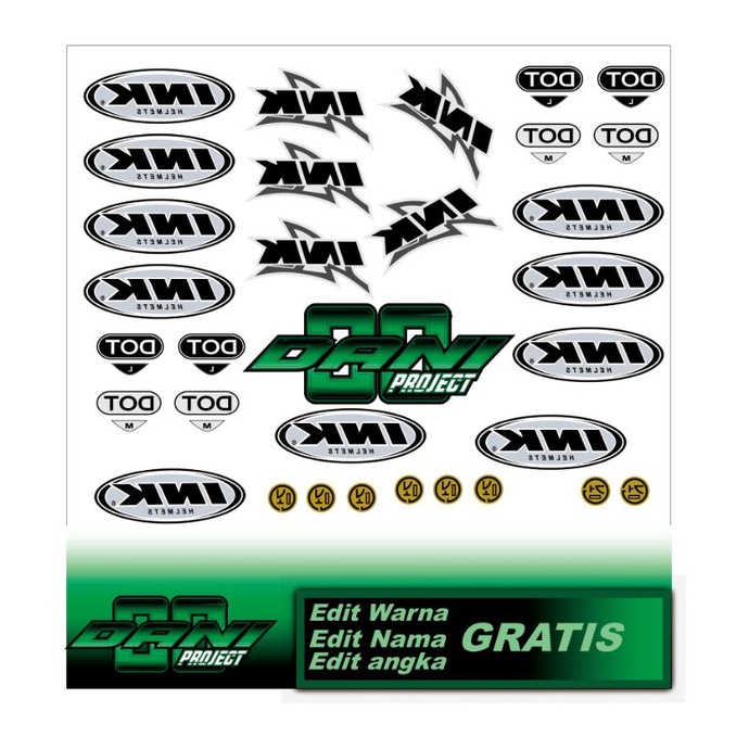 Jual Water decal logo helm (BUKAN STIKER) | Shopee Indonesia