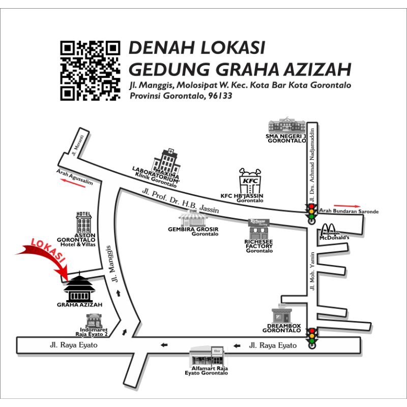 Jual Jasa desain denah lokasi 2d untuk undangan dll + BARCODE LOKASI ...