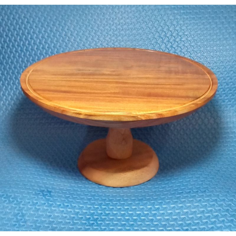 Jual stand cake/tatakan kue kayu mahoni 25cm | Shopee Indonesia