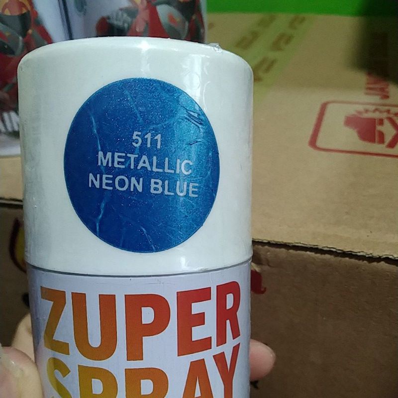 Jual cat semprot pilok pilox zuper spray 511 metallic neon blue 511 150cc biru muda metallic ...