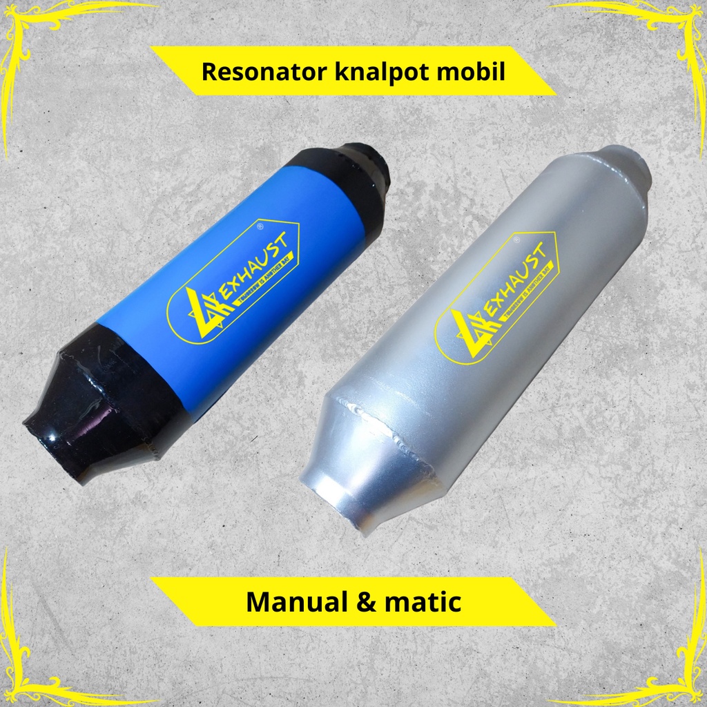 Jual Resonator knalpot racing mobil manual/matic suara adem kering bass ...