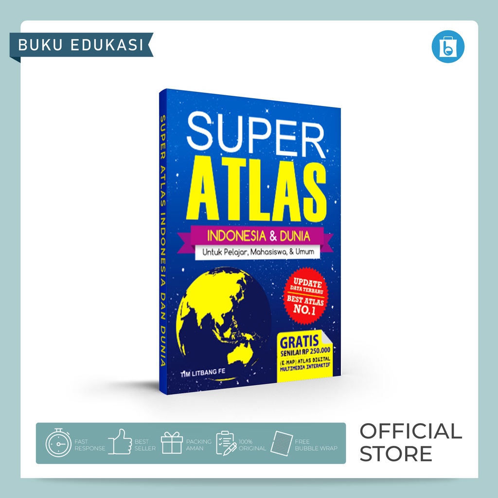 Jual BUKU ATLAS : SUPER ATLAS INDONESIA & DUNIA | Shopee Indonesia