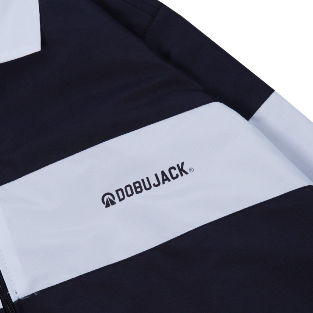 Jual Dobujack Track Suit Jacket Shoot Black Strip White | Shopee Indonesia