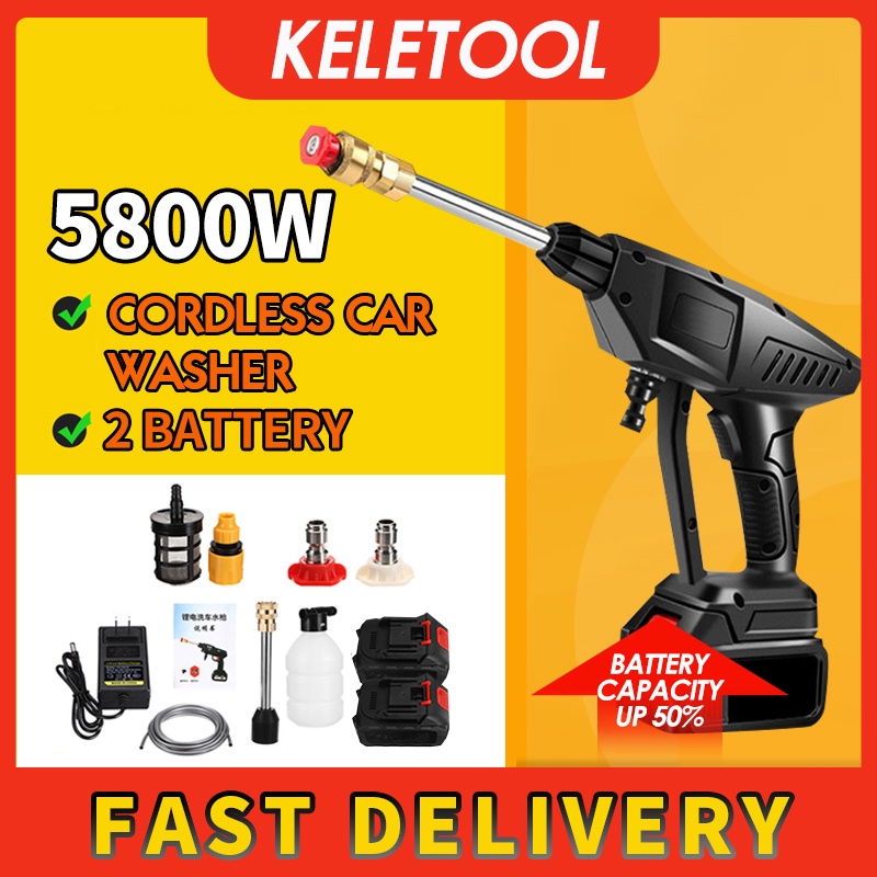 Jual Cordless Jet cleaner Alat Cuci Mobil 288VF pistol air pencuci ...