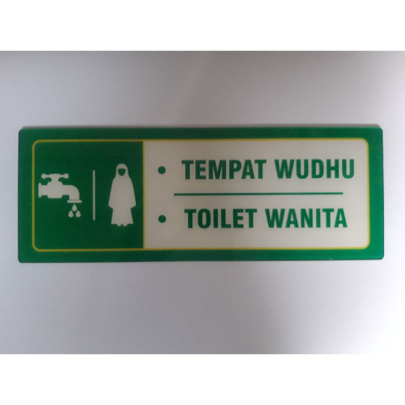 Jual Akrilik Tempat Wudhu Toilet Pria Wanita | Shopee Indonesia