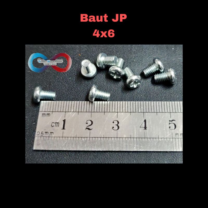 Jual Baut JP 4x6 / Baut obeng per 100 pcs | Shopee Indonesia