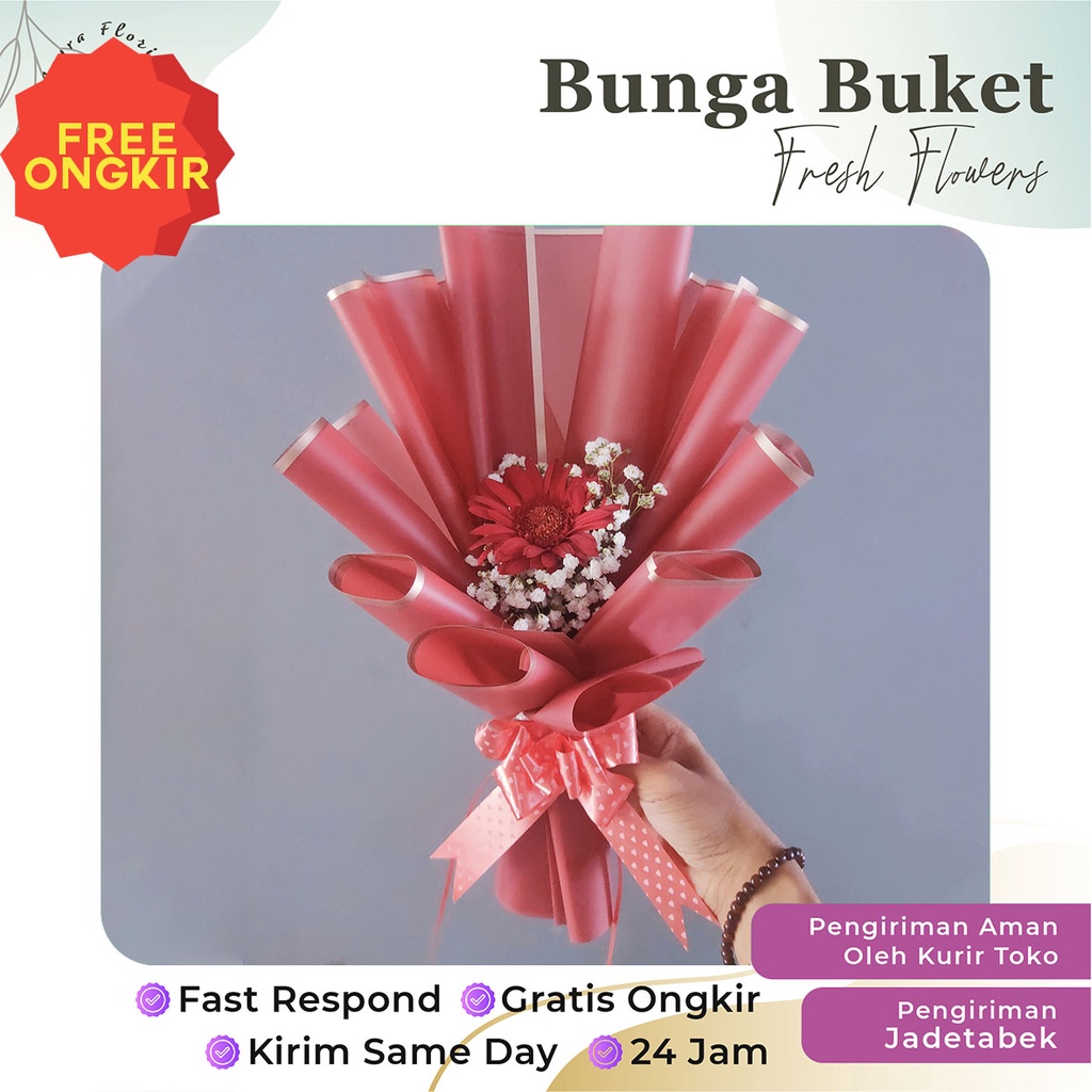 Jual Bunga Buket Gerbera 1 Tangkai | Shopee Indonesia