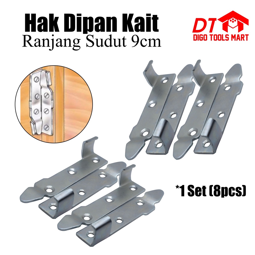 Jual Hak dipan kait 5 inci 1 set ( 8pcs) engsel ranjang cantolan dipan ...
