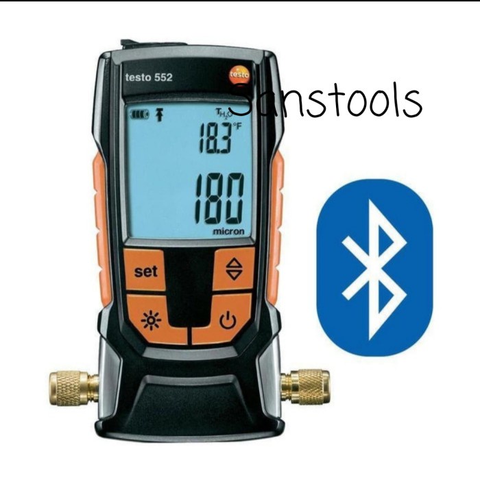Jual Pruki Testo 552 Digital Vacuum Gauge With Bluetooth Vakuum Gage ...