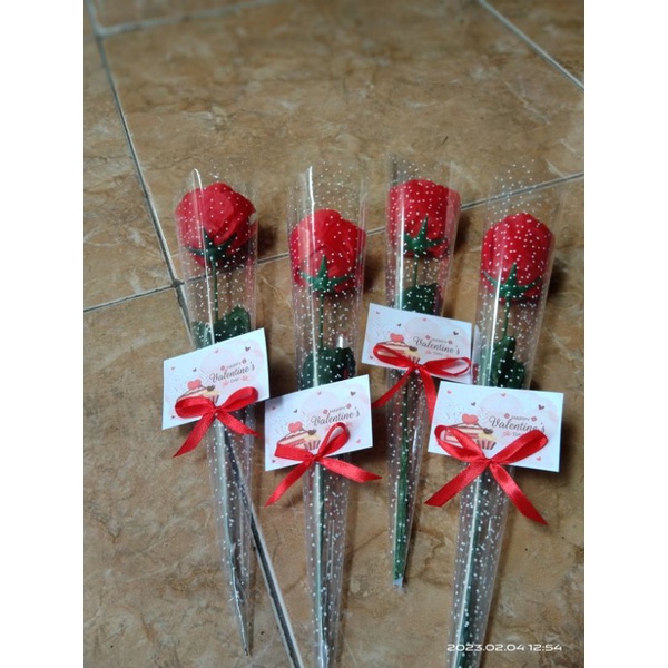 Jual Bunga artificial mawar pertangkai /Buket mawar single rose/ Bunga ...