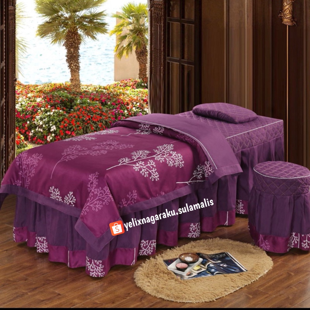 Jual TERMURAH! Set 2pc Bed Cover Set Bed Klinik Treatment Facial ...