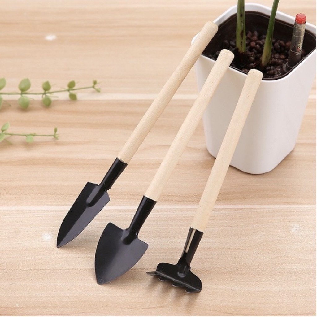 Jual Alat Berkebun Mini 3 in 1 - Sekop Cangkul Garu Mini Gardening ...