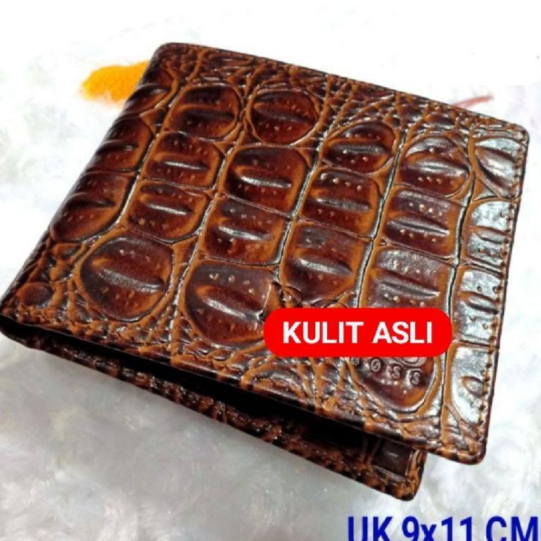 Jual REKOMENDASI DOMPET KULIT PRIA KULIT SAPI ASLI MOTIF SERAT BUAYA UK ...
