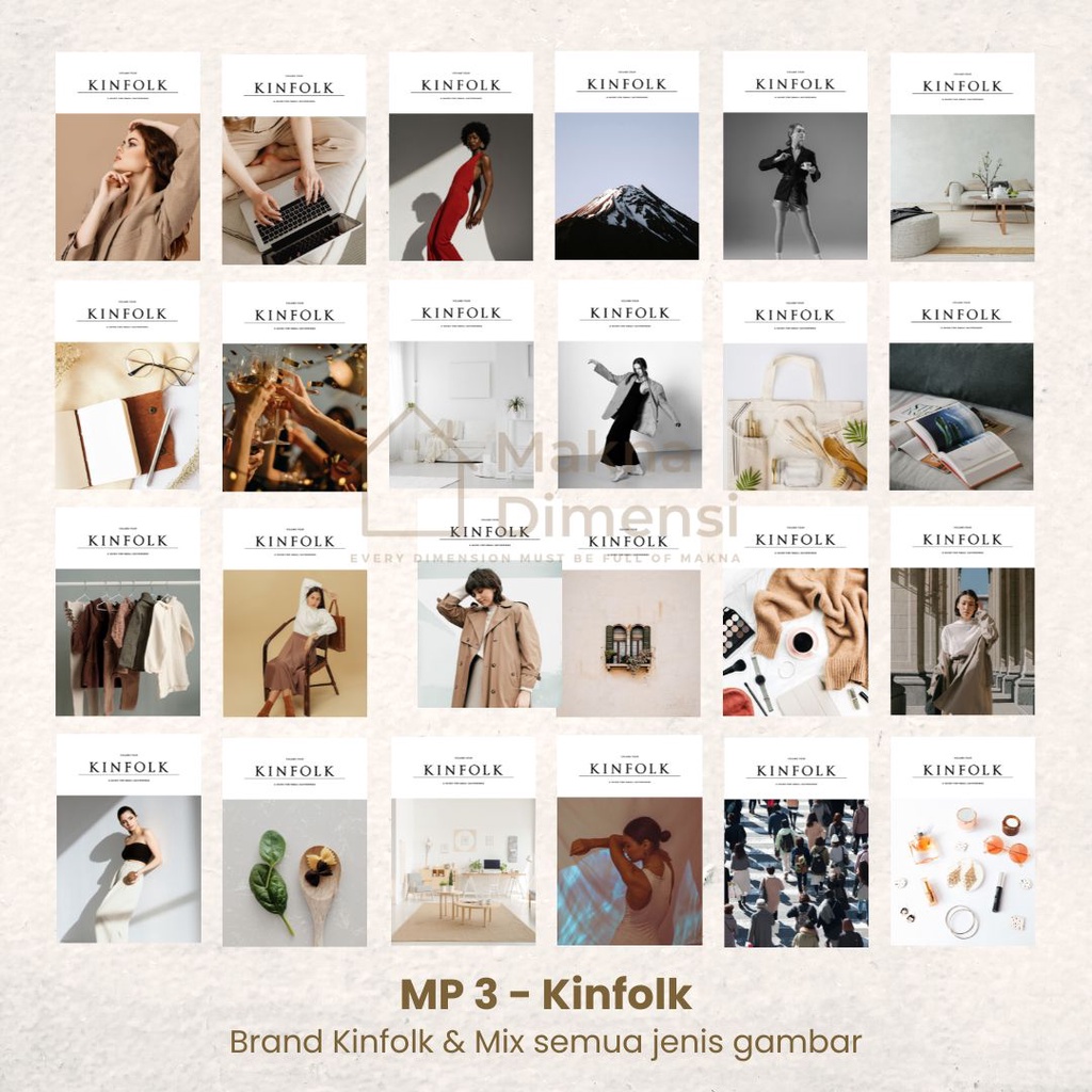 Jual Properti foto majalah kertas poster kinfolk (sesuai brand) makna ...