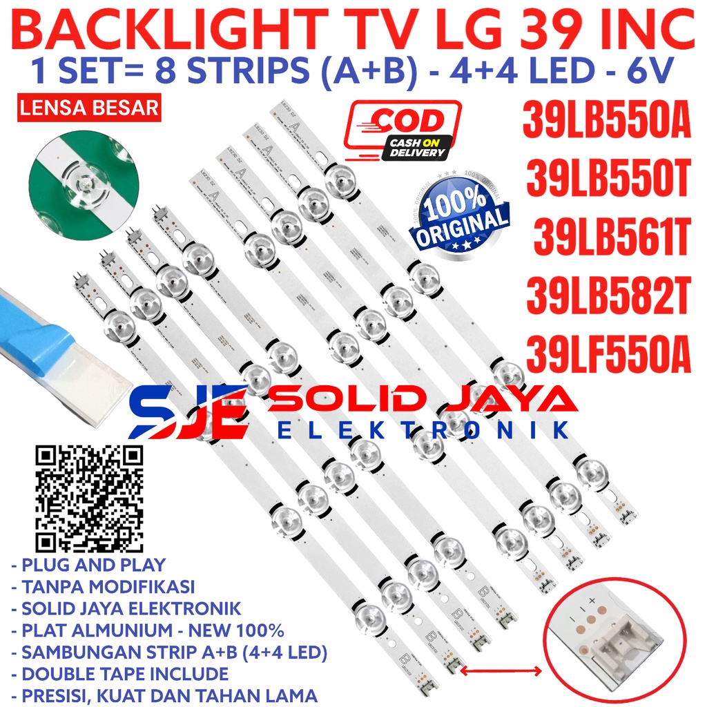Jual BACKLIGHT TV LED LG 39 INC 39LB550 39LF550 39LB561 39LB582 39LB559 T A LAMPU BL 39LB550A ...