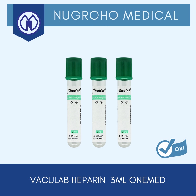 Jual vaculab heparin 3mL onemed | Shopee Indonesia