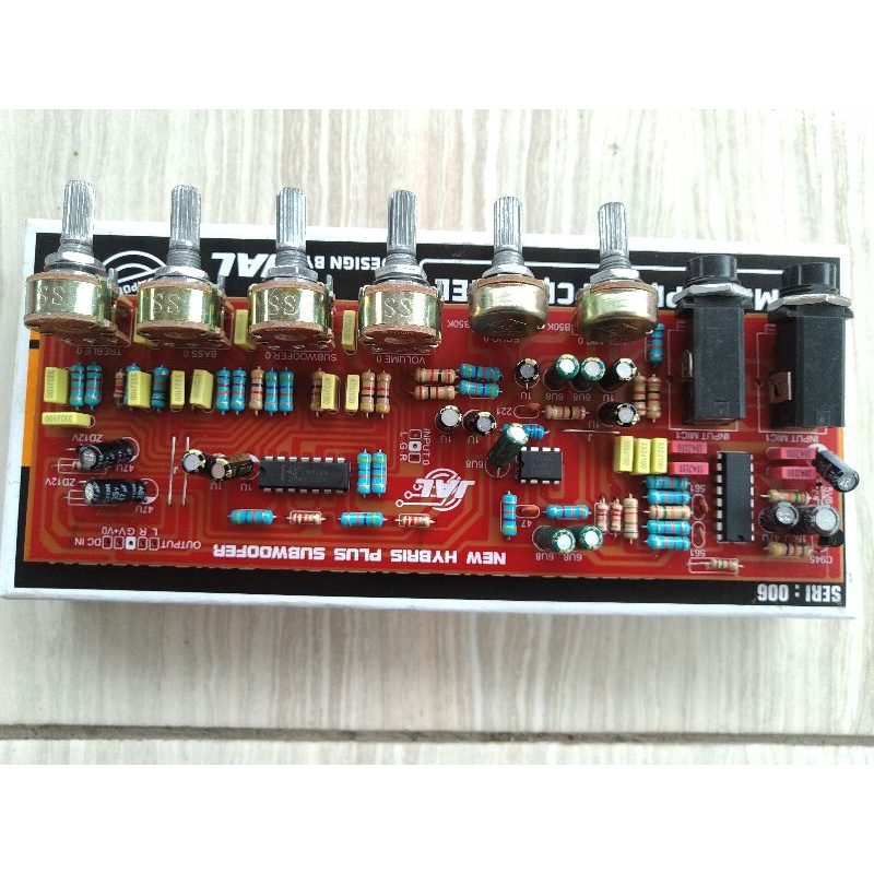 Jual Kit Tone Control Stereo Karaoke Mic Echo Subwoofer Hybris | Shopee ...