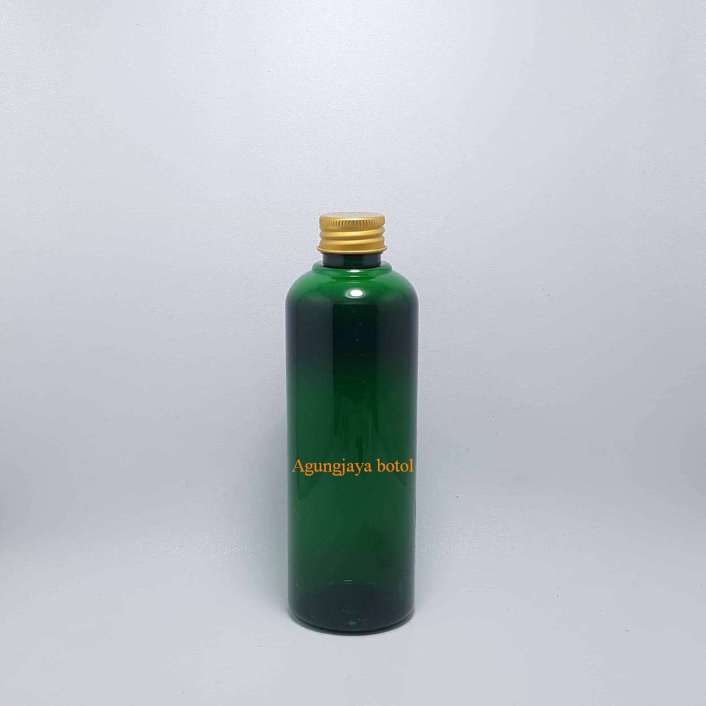 Jual Botol Pet 250 ml Br Hijau Trans Tutup Ulir Neck 24 / Botol Plastik / Botol Kosmetik BR PET ...