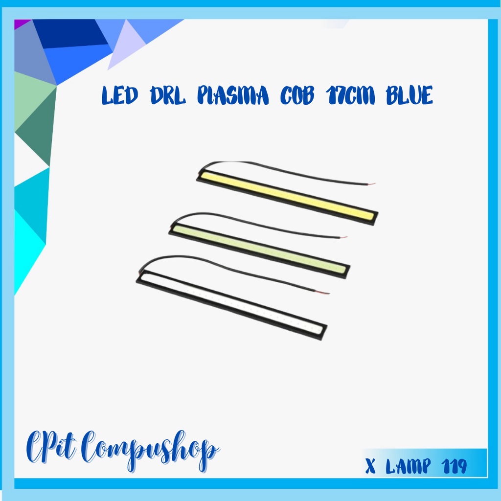 Jual Lampu LED DRL Plasma COB 17CM Lampu LED Strip Depan Mobil Motor 17 ...