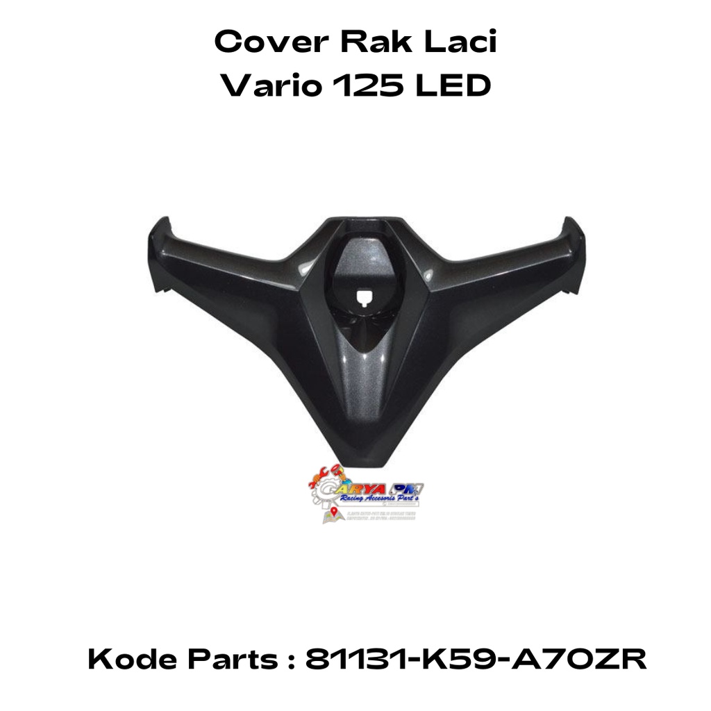 Jual Cover Rak Laci Dasbor Kupu Kupu Honda Vario 125 150 New LED Hitam ...