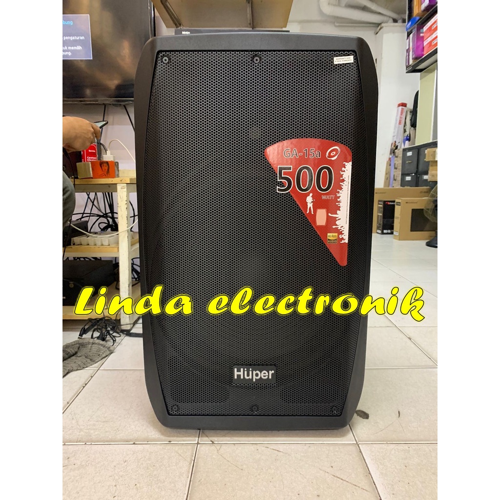Jual speaker aktif huper ga15 a ga 15 ga15 15 inch 1 buah garansi resmi ...