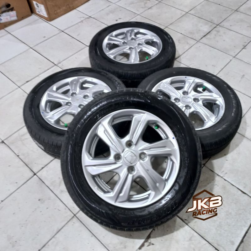 Jual VELG MOBIL BEKAS OEM COPOTAN BRIO RING 14 HOLE 4X100 + BAN 175/65 R14 DUNLOP PNP SIGRA AYLA ...