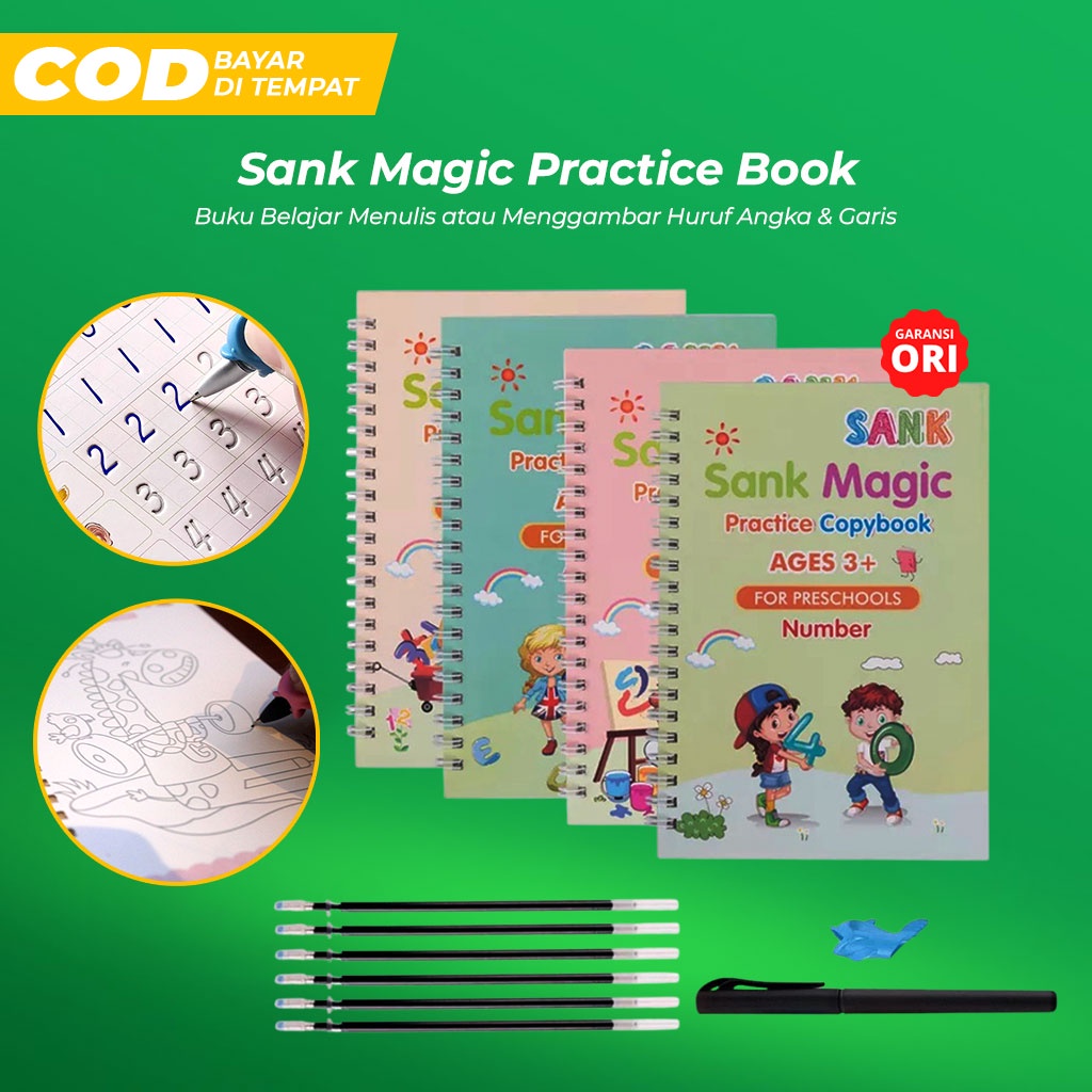Jual Buku Sank Book Magic Sank Magic Book Practice Book 1 Set Isi 4 ...