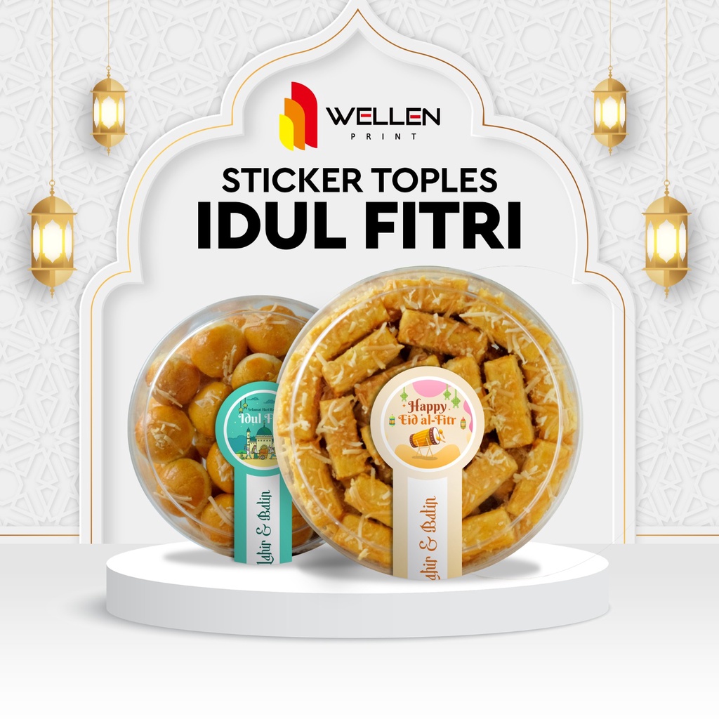 Jual WELLEN PRINT - Cetak Sticker Label Stoples Lebaran Idul Fitri ...