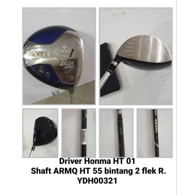 Jual Stik golf Driver Honma HT 01 shaft ARMQ HT 55 Bintang 2 flek ...