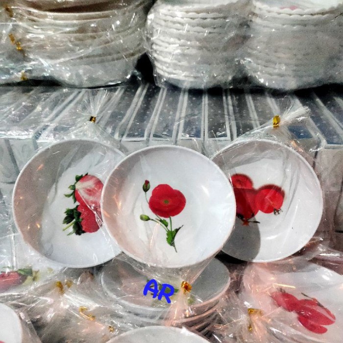 Jual Souvenir pernikahan Mangkok Bulat Gerigi Bahan Melamin Kemasan ...