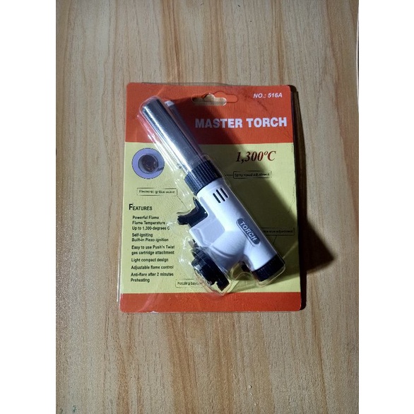 Jual Gas Torch Flame Gun Pematik Api Spray Speed Adjustment MASTER TORCH 516A | Shopee Indonesia