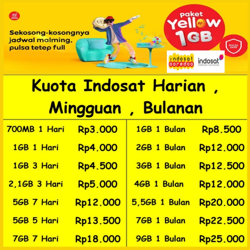 Jual Kuota Harian Indosat IM3 Murah | Shopee Indonesia