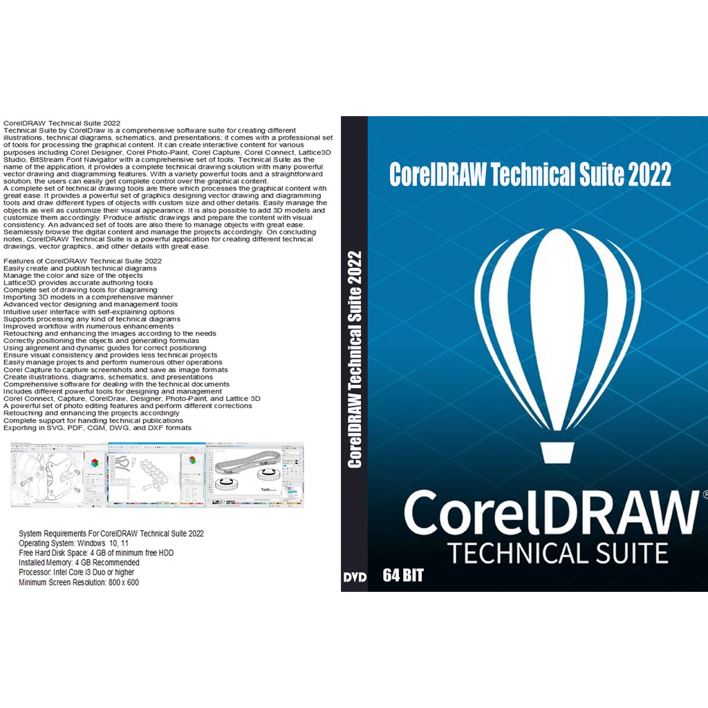 Jual DVD CorelDRAW Technical Suite 2022 X64 | Shopee Indonesia