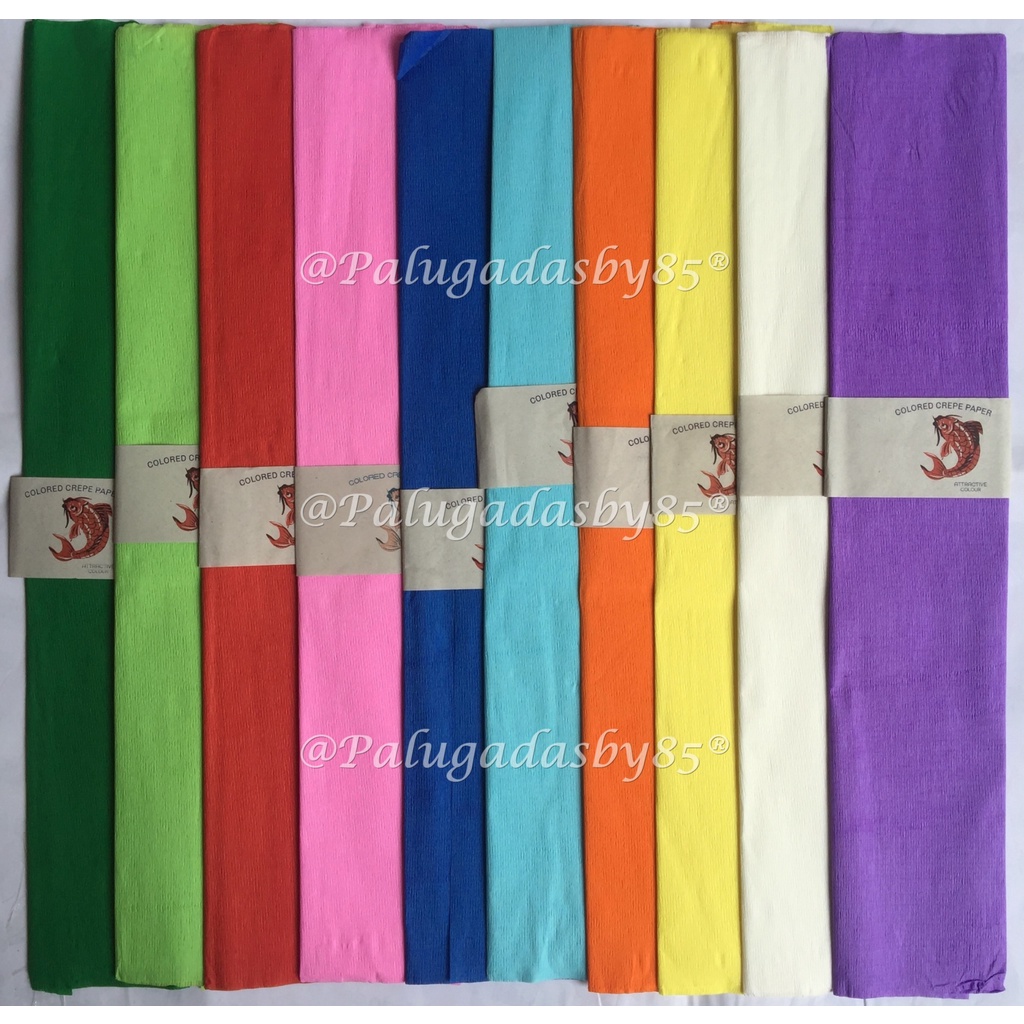 Jual (1 Biji) Kertas Krep KOI 60 x 115 cm / Kertas Klobot Warna Warni ...