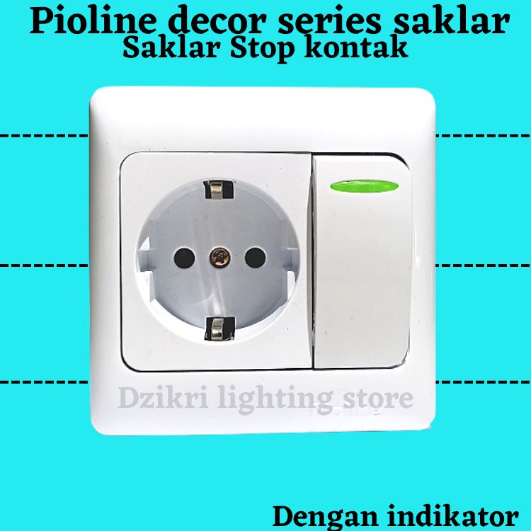 Jual Pioline Decor Series Saklar Dengan Stop Kontak - Socket Switch ...