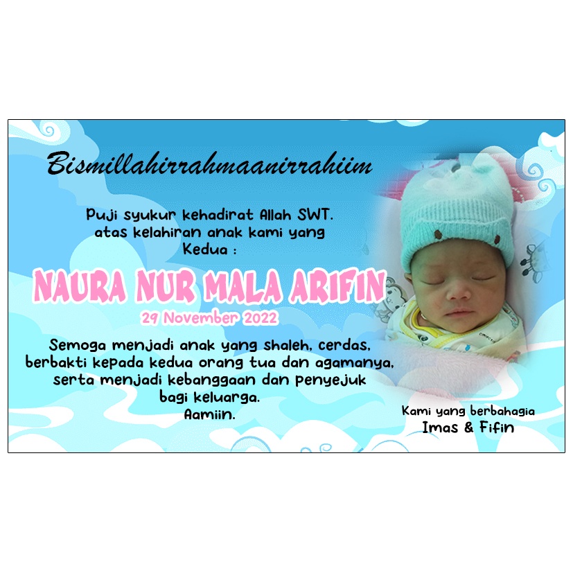 Jual Cetak Sticker Aqiqah Sunat Khitan I Stiker Syukuran I Label Aqiqah ...